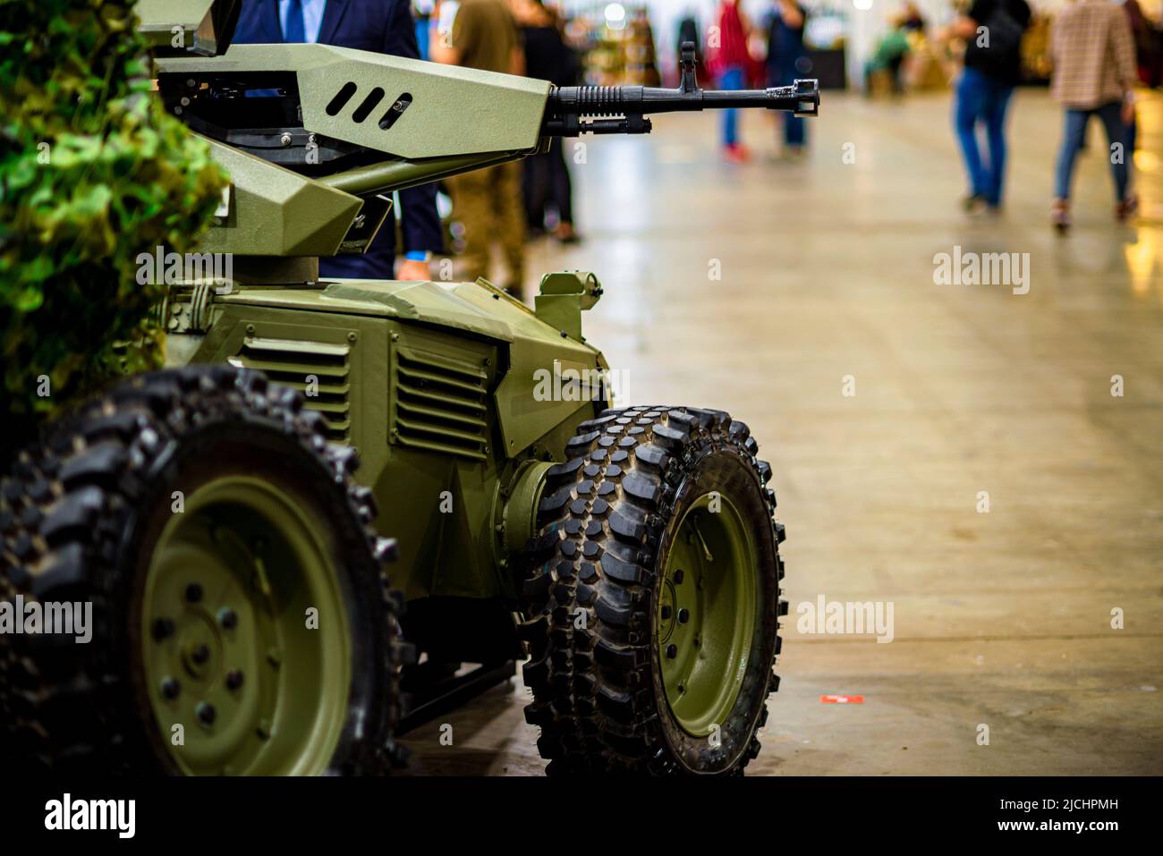 Artificial intelligence mobile robotic weapon station Stock Photo - Alamy