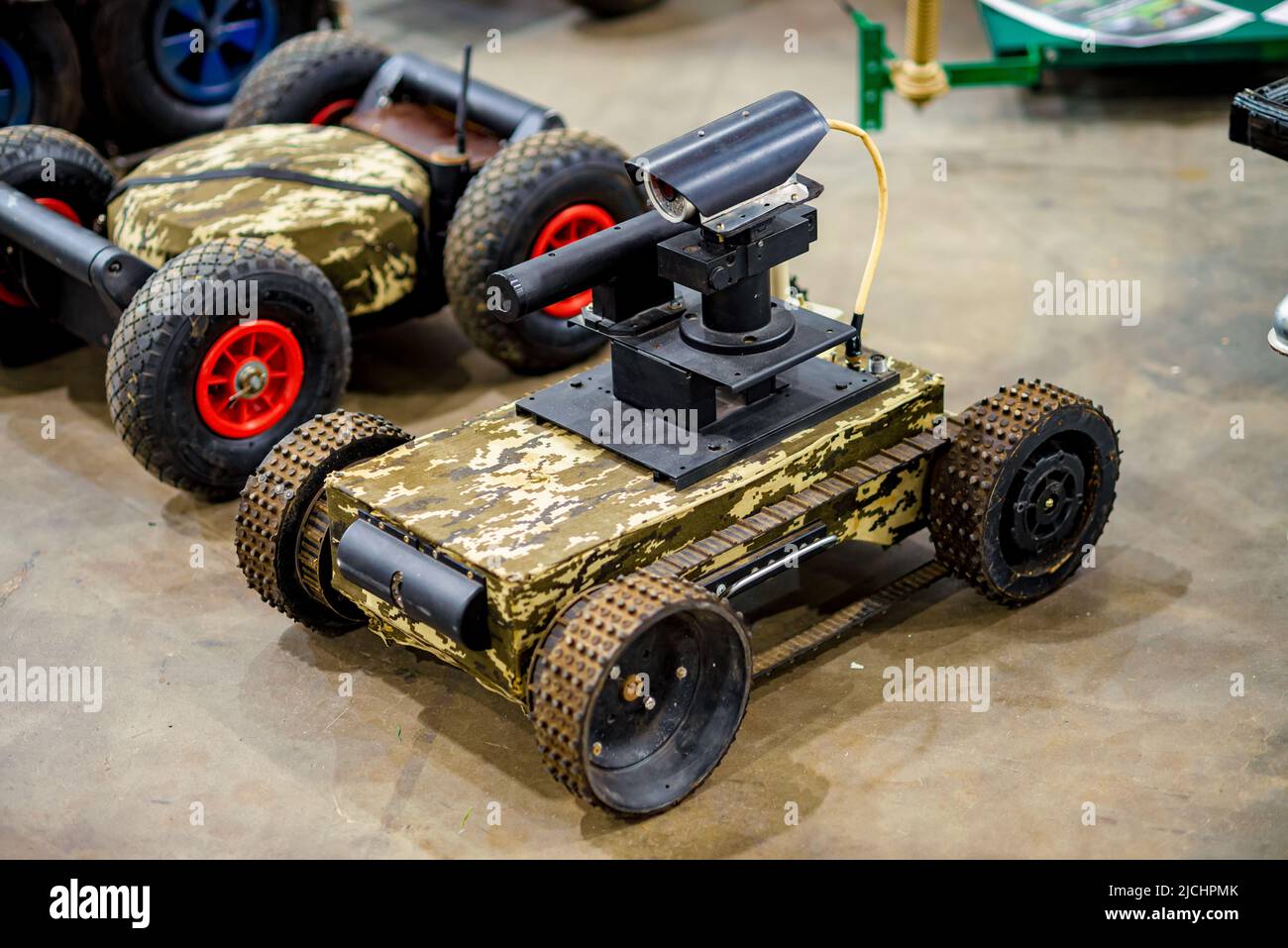 Artificial intelligence mobile robotic weapon station Stock Photo - Alamy