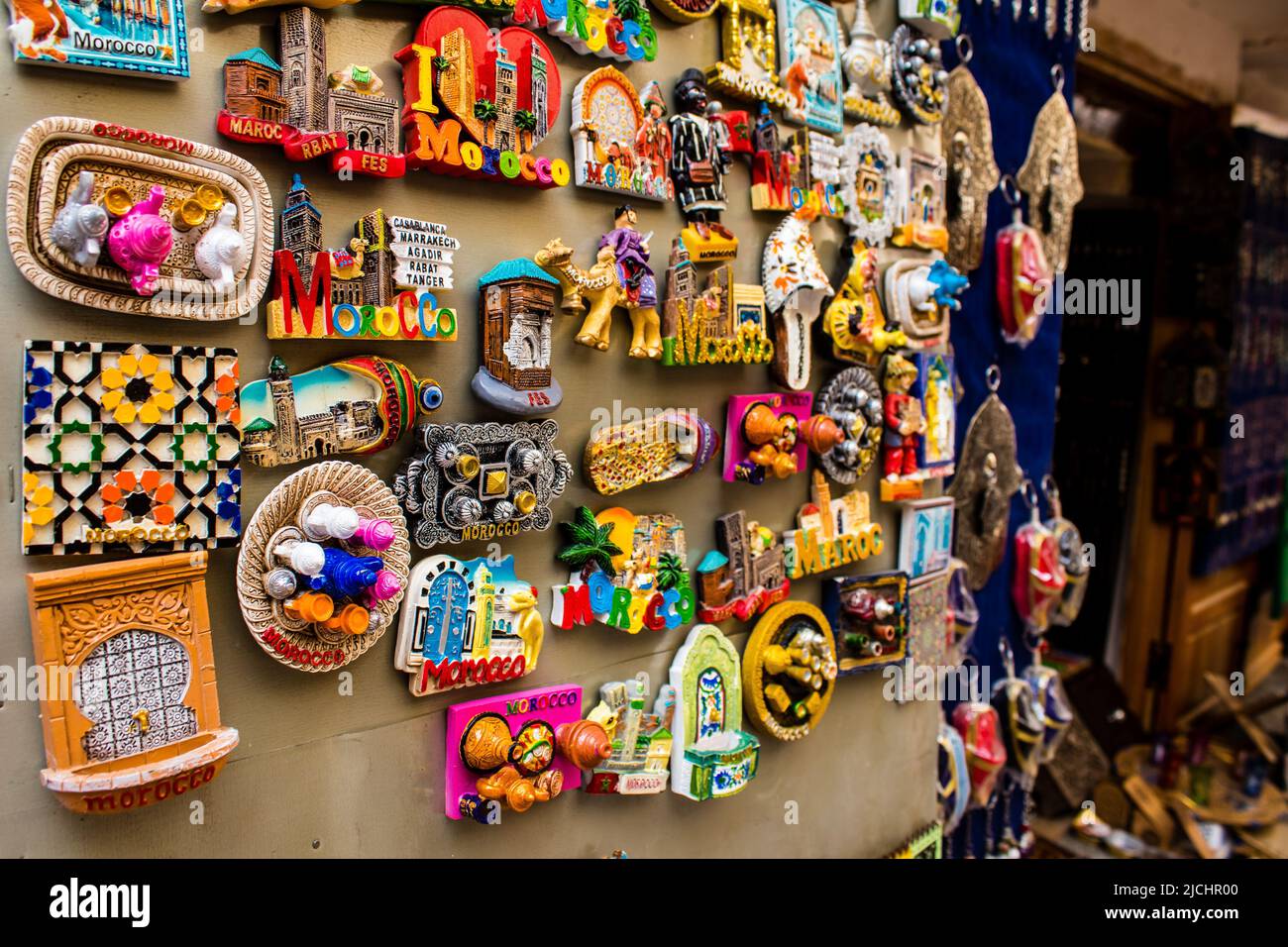 Fez, Morocco - June 12, 2022 The souks of Fez located in the medina are ...