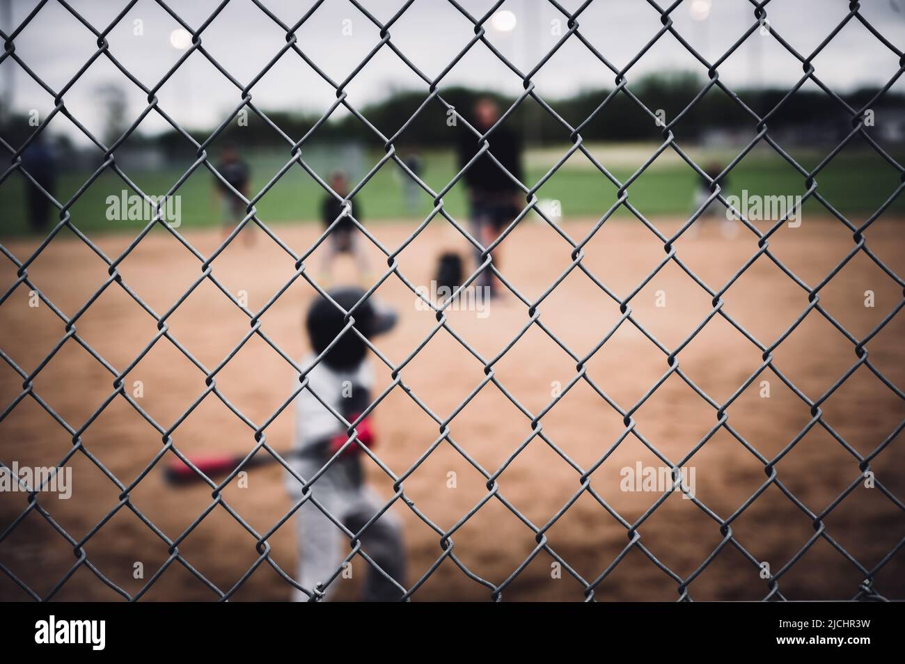 Baseball Chain Link Fence Background