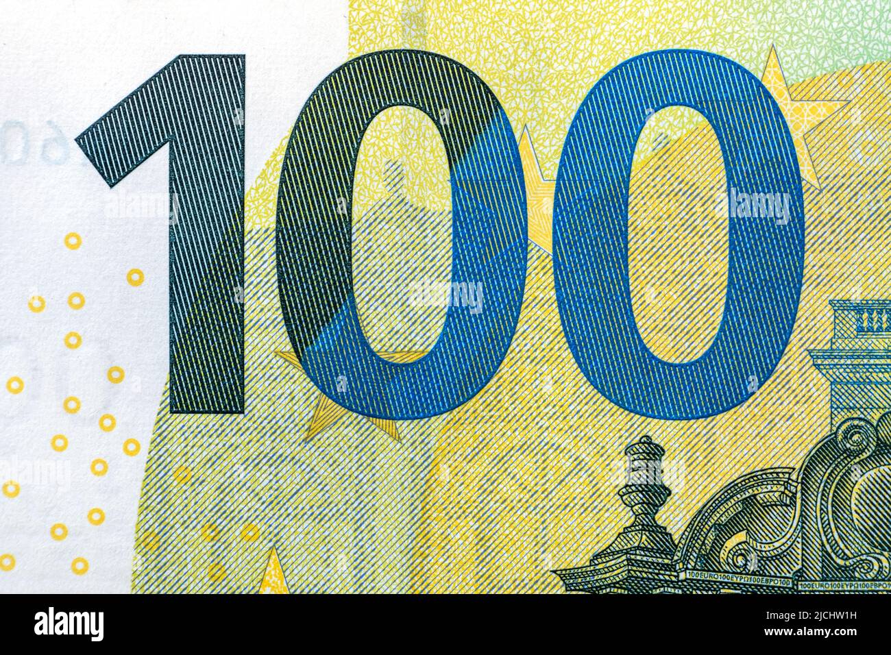 100 euro banknote detail hi-res stock photography and images - Alamy