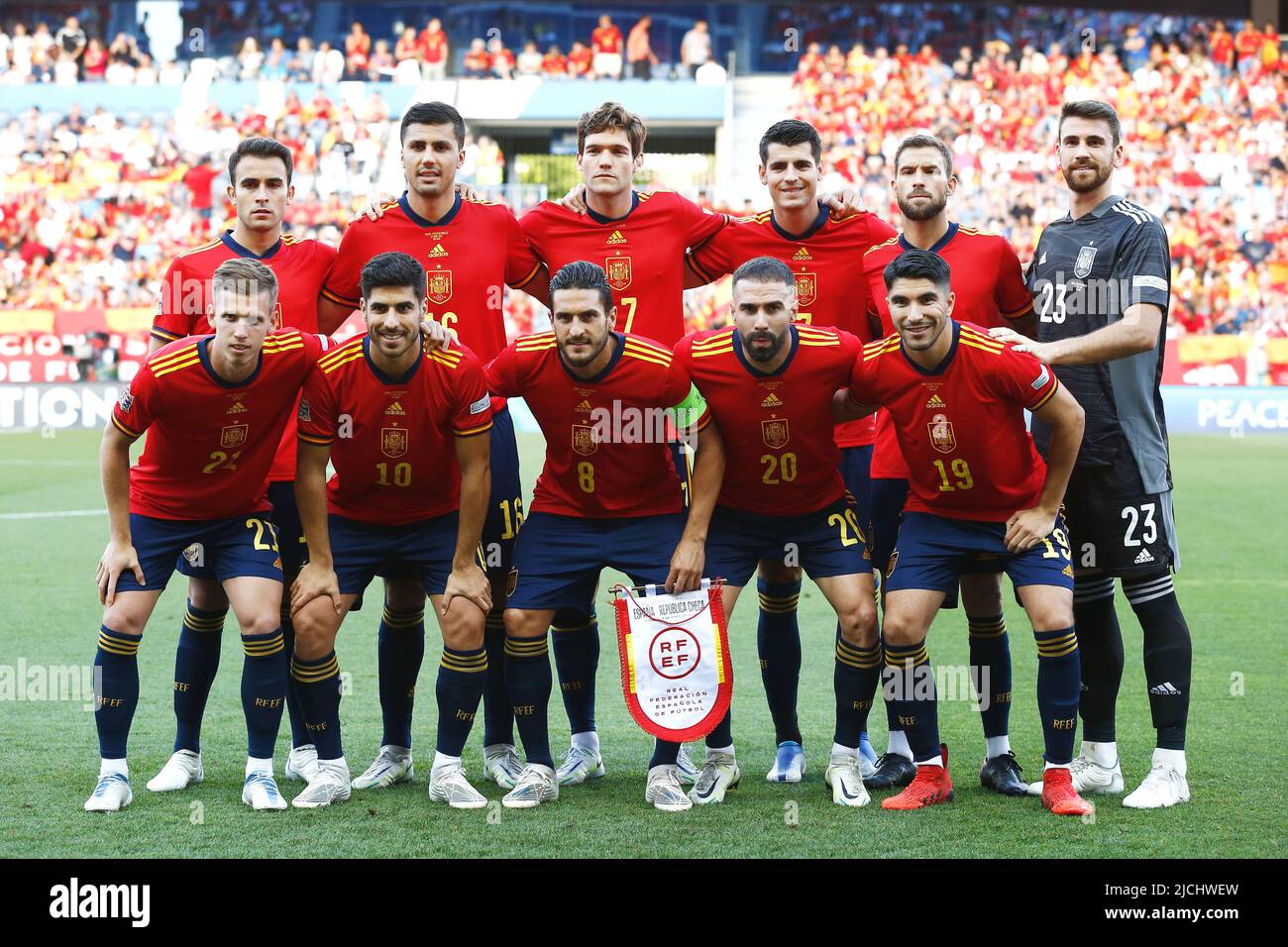 Spain team group line up esp hi-res stock photography and images - Alamy