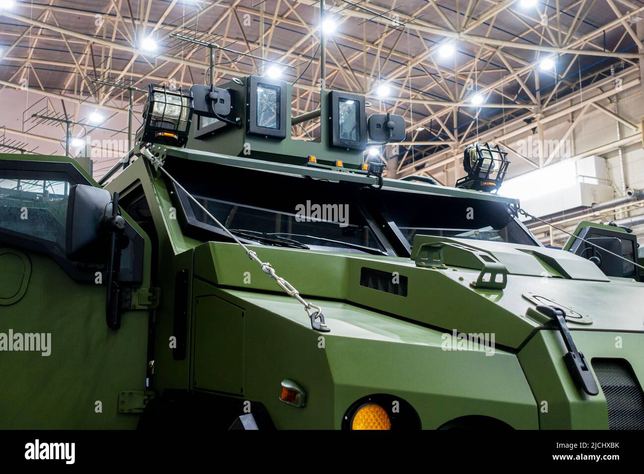 Special purpose armoured vehicle. Military armored patrol vehicle Stock ...