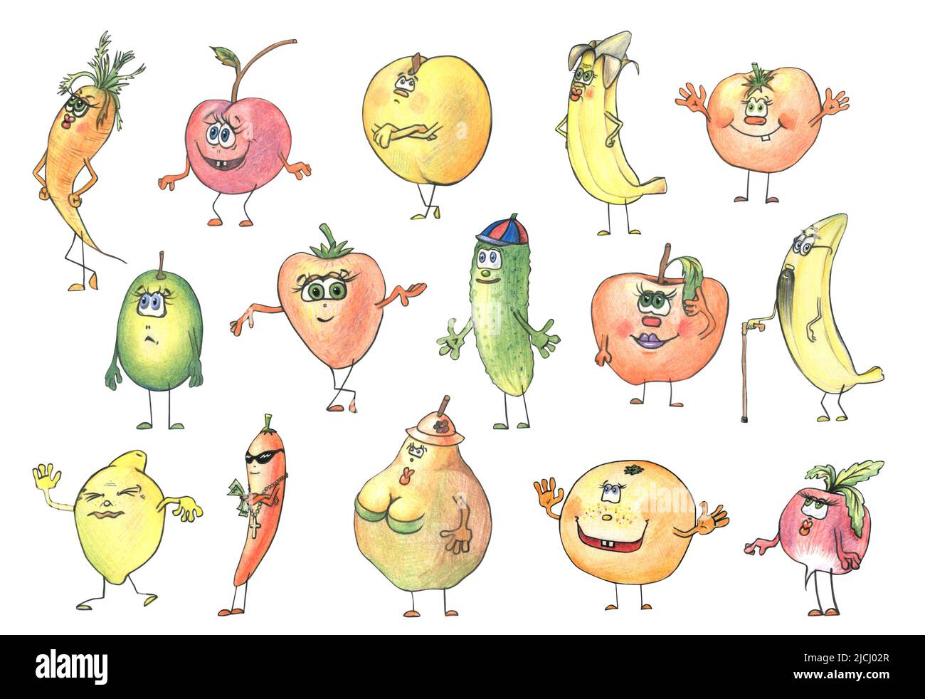 Cucumber vegetable cartoon illustration hi-res stock photography and ...
