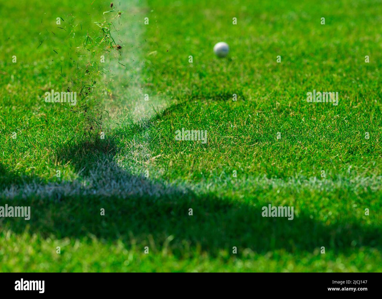 Playing golf. Golf course Stock Photo - Alamy