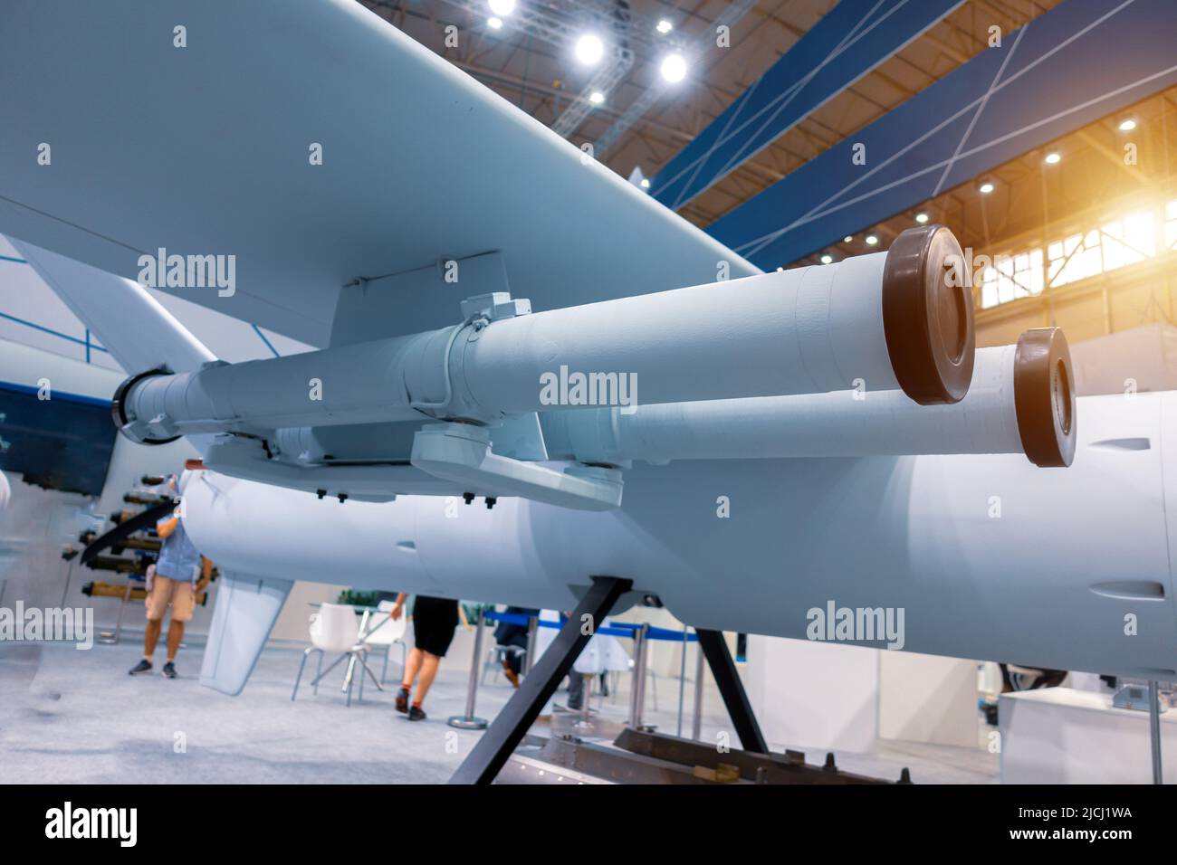 Reconnaissance and strike unmanned aircraft complex. UAV system Stock ...