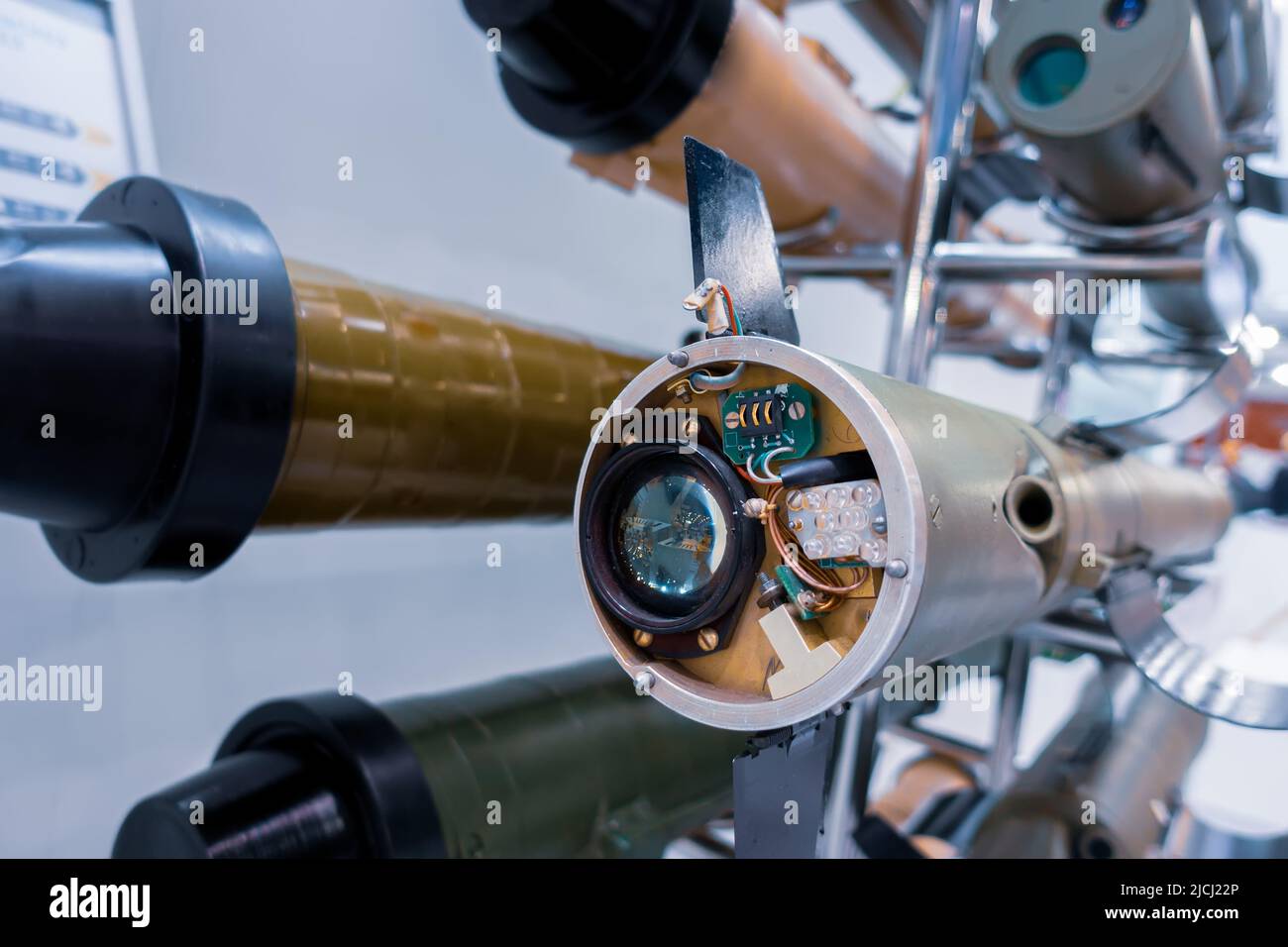 Guided artillery shell with laser semi-active homing Stock Photo - Alamy