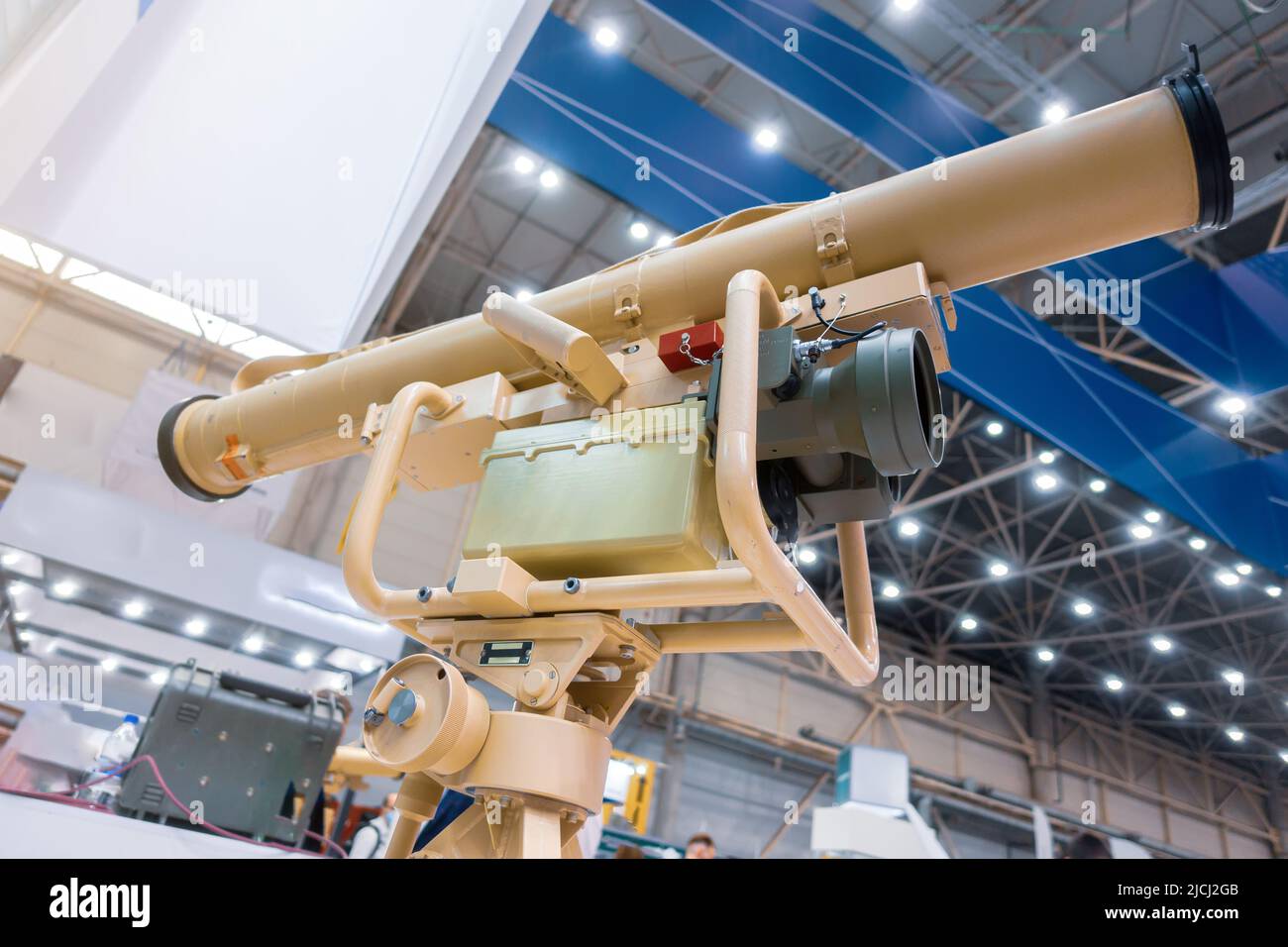 Anti-tank laser-guided missile system. Anti-tank weapon Stock Photo - Alamy