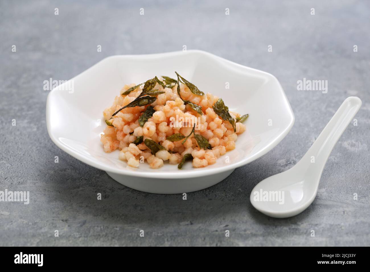 stir-fried river shrimps with Longjing green tea leaves, Chinese ...