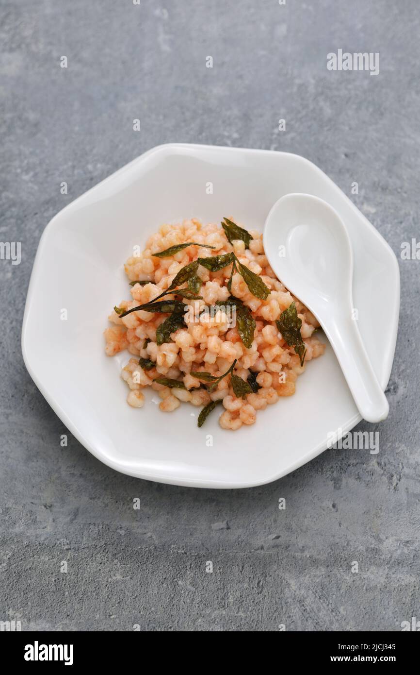 stir-fried river shrimps with Longjing green tea leaves, Chinese ...