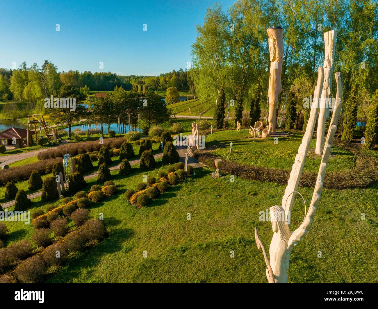 Christ the King Hill Sculpture Park, Aglona, Latvia Stock Photo - Alamy