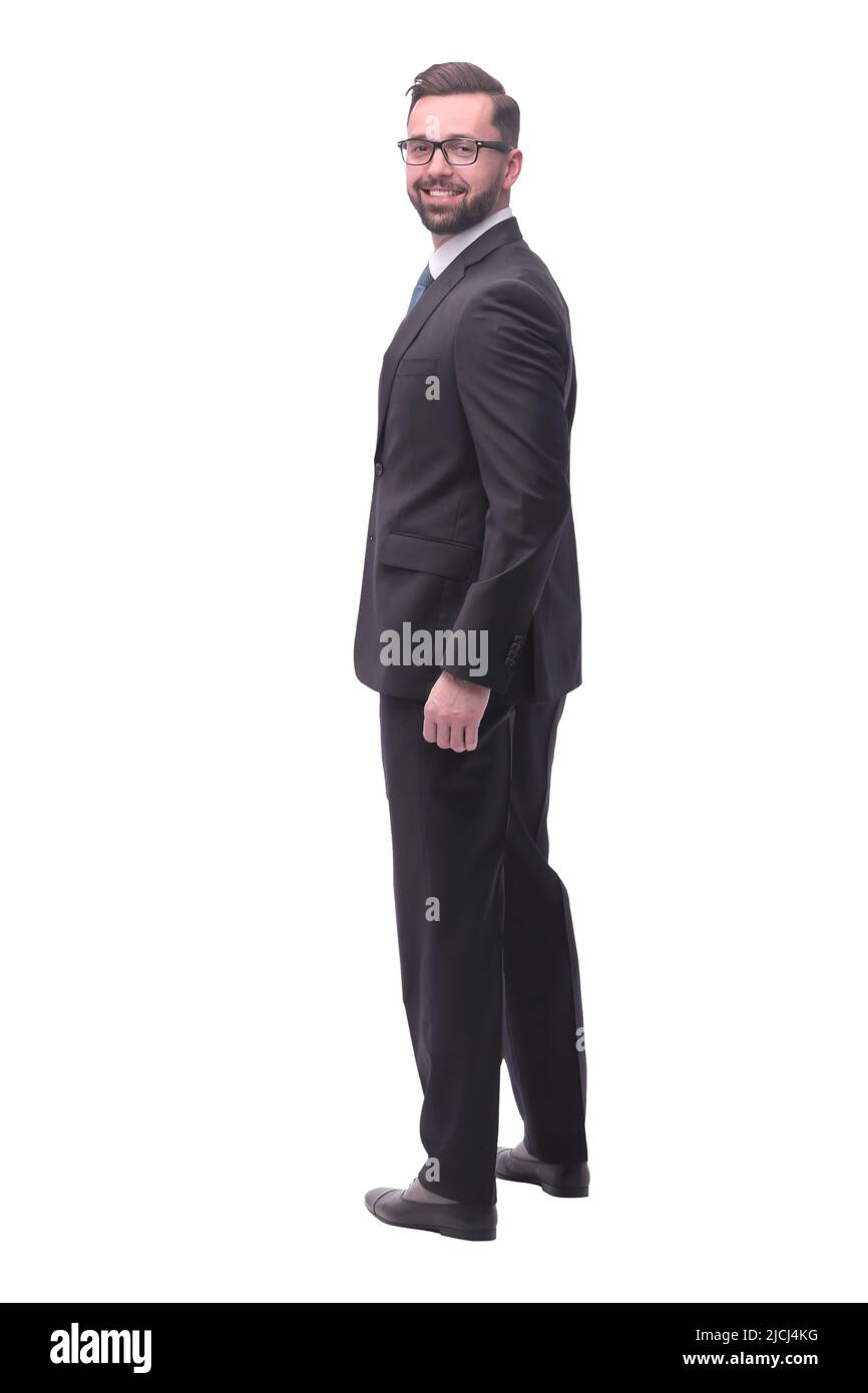 full length . a successful young man in a business suit Stock Photo - Alamy