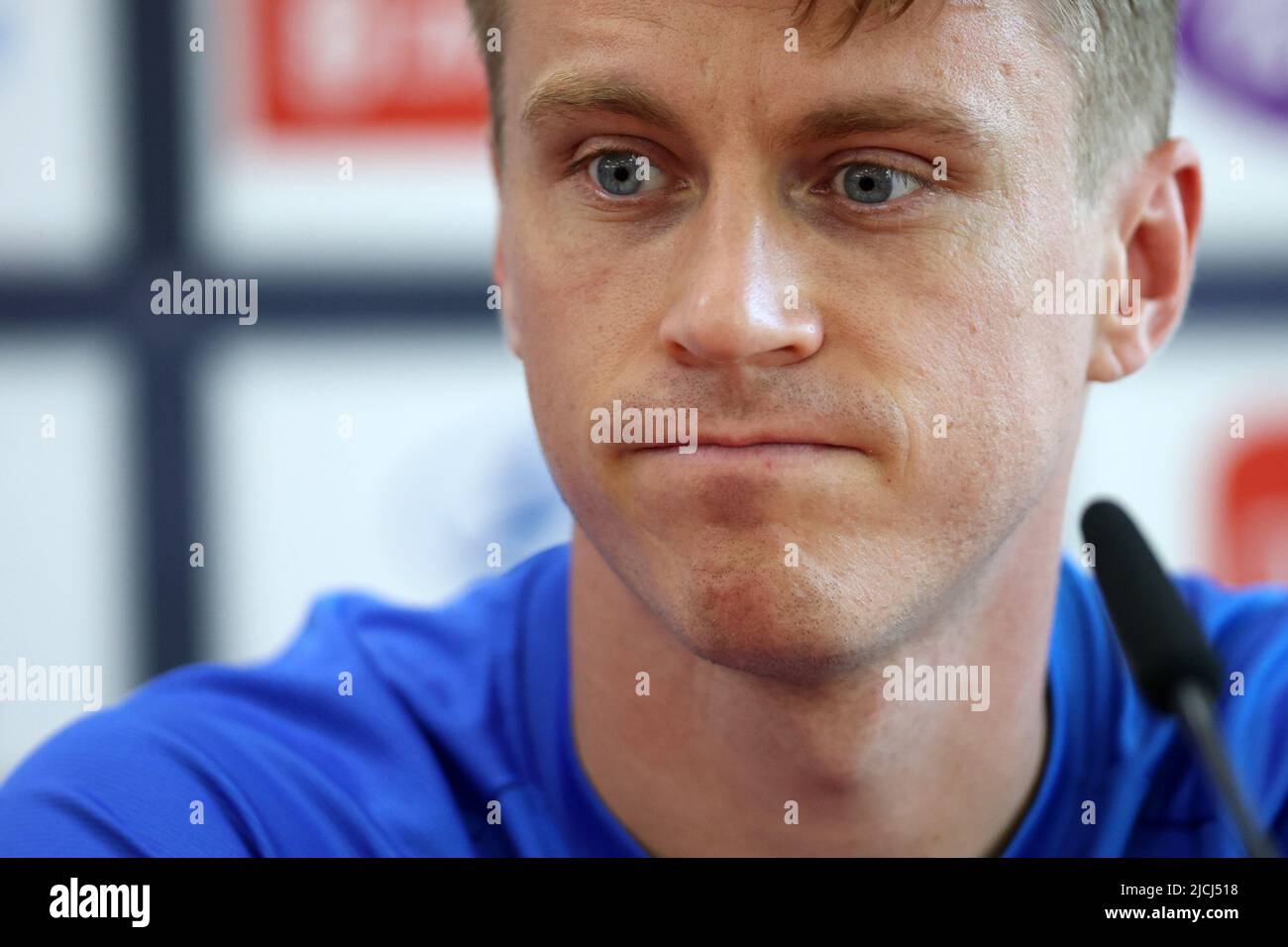 Football player of Finnish National Team Rasmus Schuller during press ... Football player of Finnish National Team Rasmus Schuller during press ...