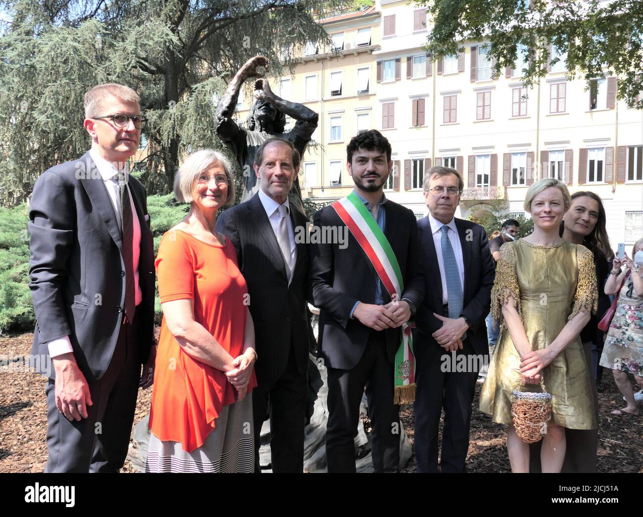 Milan, Italy Inauguration of sculpture for Margherita Hack entitled ...
