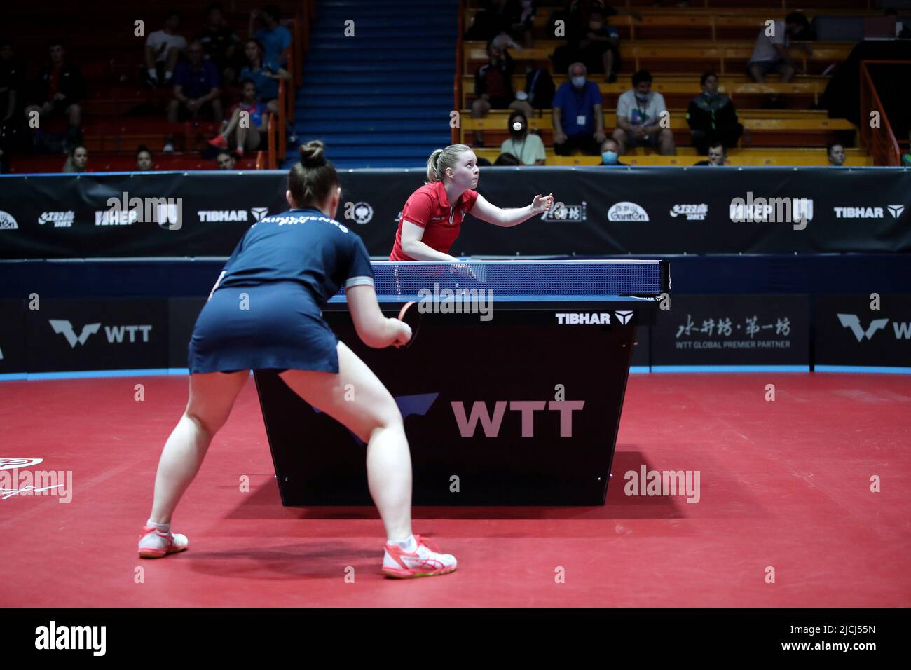 Zagreb, Croatia, June 13, 2022. Croatia's Hana Arapovic in action ...