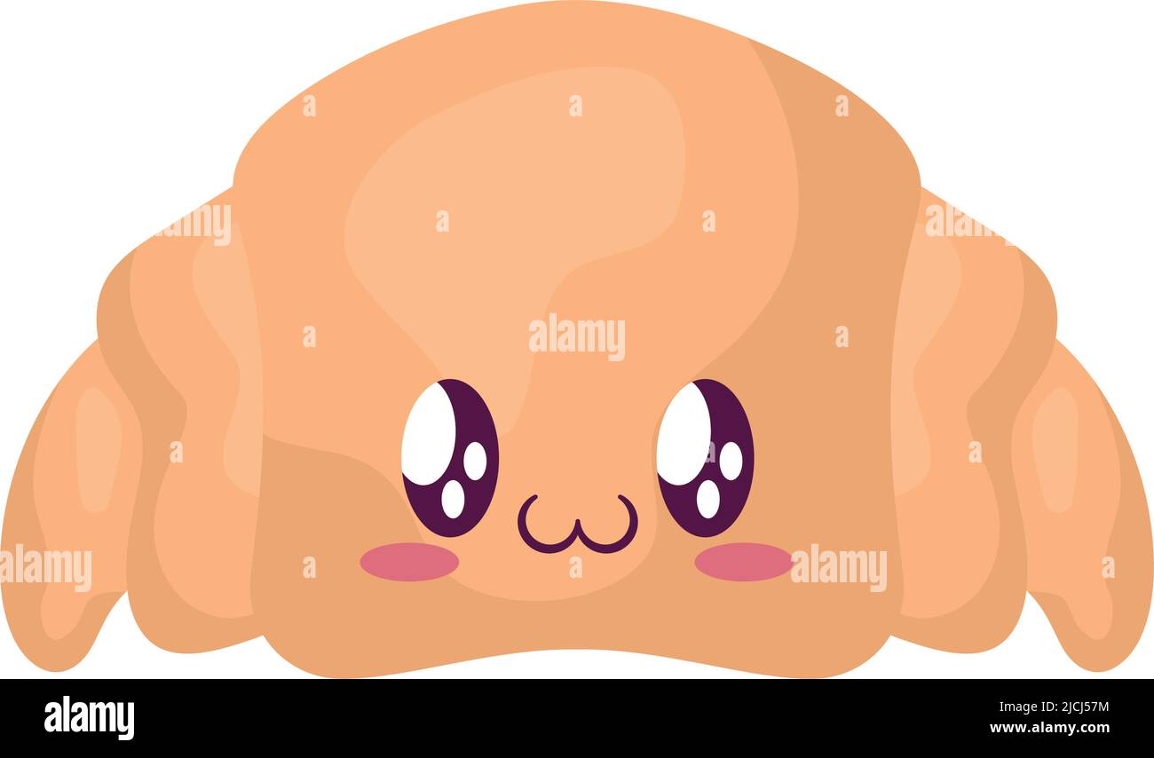 kawaii croissant design Stock Vector Image & Art - Alamy