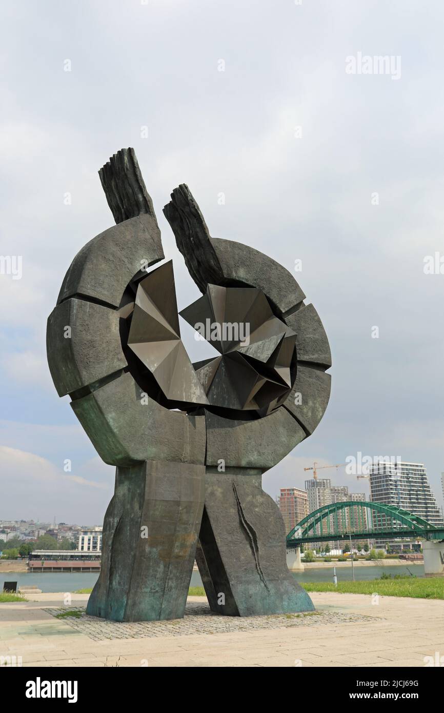 Monument to the victims of genocide in Belgrade Stock Photo - Alamy