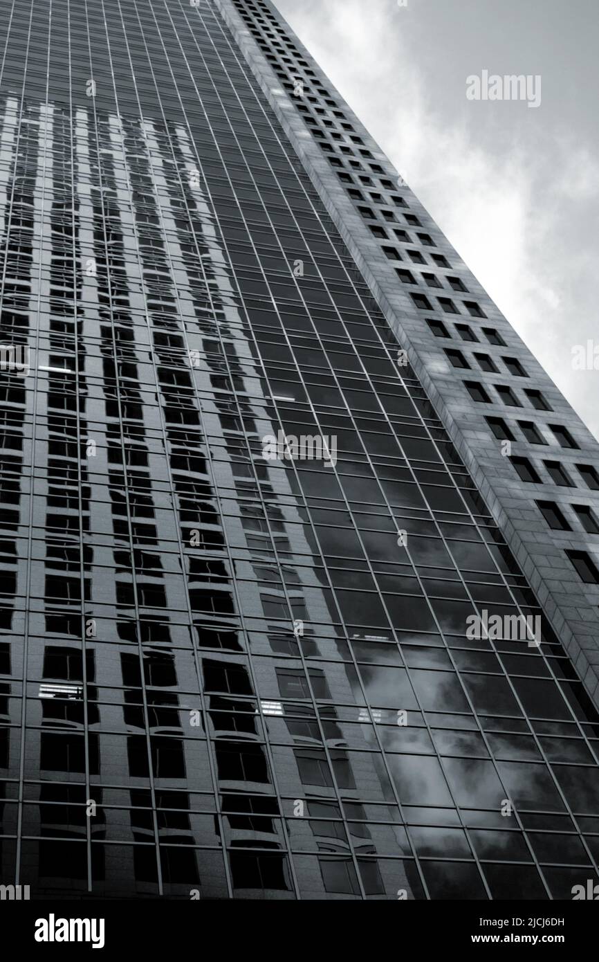 Abstract and artistic cityscape photography of various buildings in ...