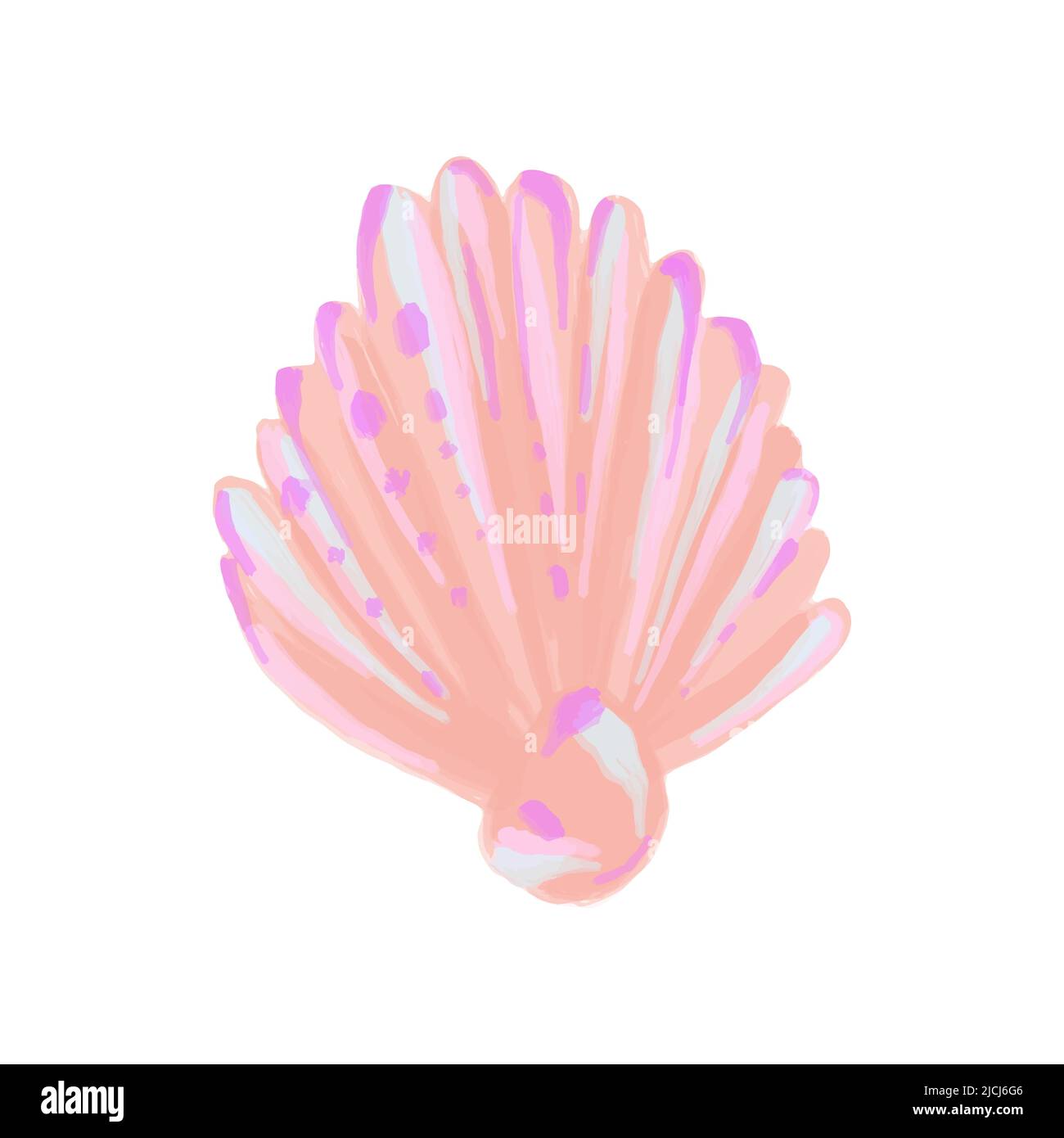 Pink Shells Outline