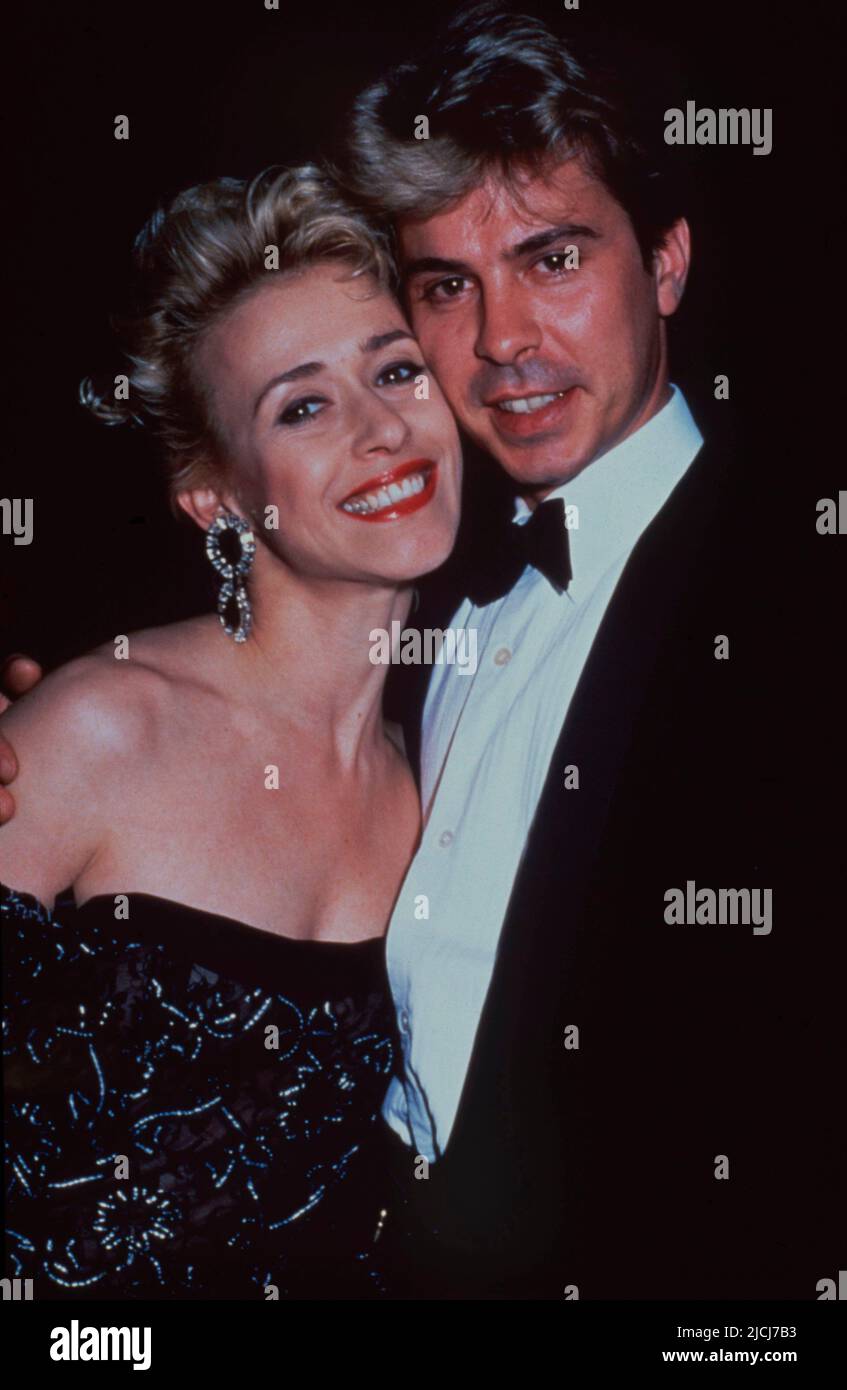 London, UK. LIBRARY. Thereza Bazar, and David Van Day (the singing duo ...