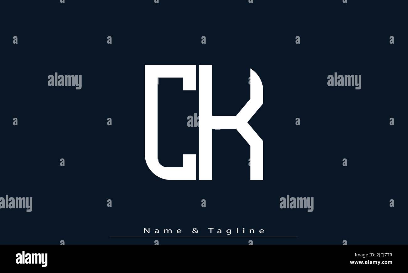 Alphabet letters Initials Monogram logo CK , KC Stock Vector Image ...