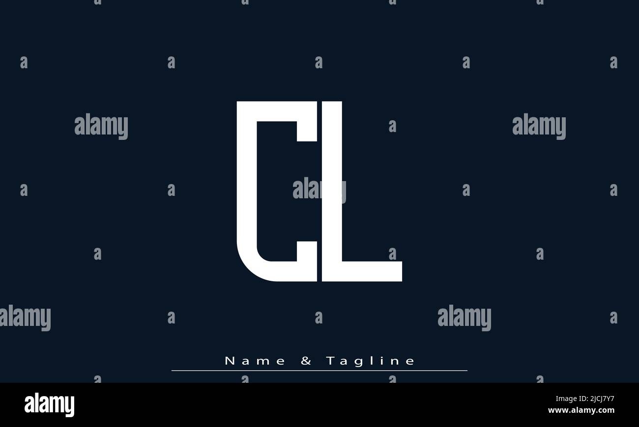 Alphabet letters Initials Monogram logo CL , LC Stock Vector Image ...