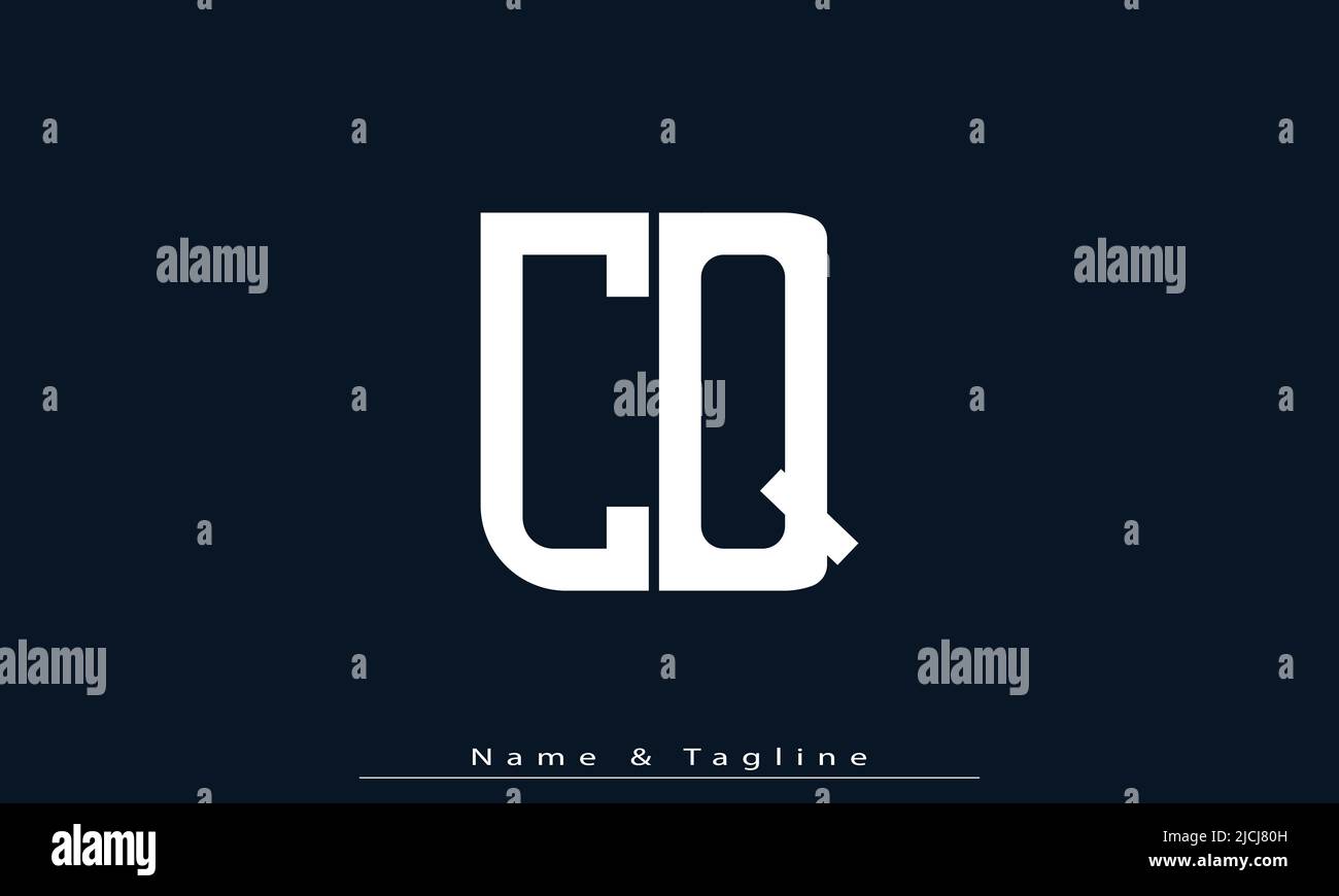 Alphabet letters Initials Monogram logo CQ , QC Stock Vector Image ...