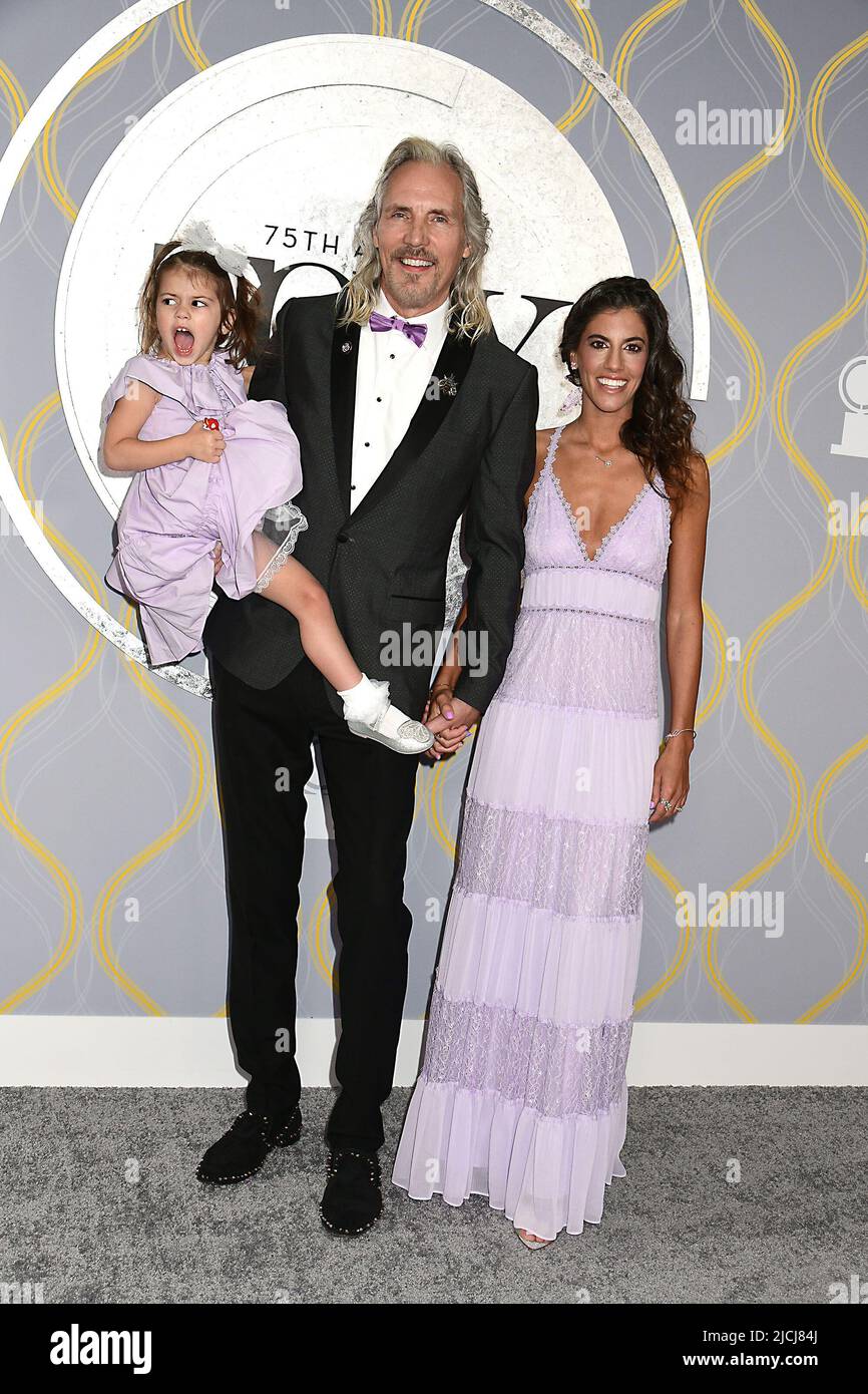 Corey Brunish, Jessica and daughter Olivia attends the 75th Annual Tony ...