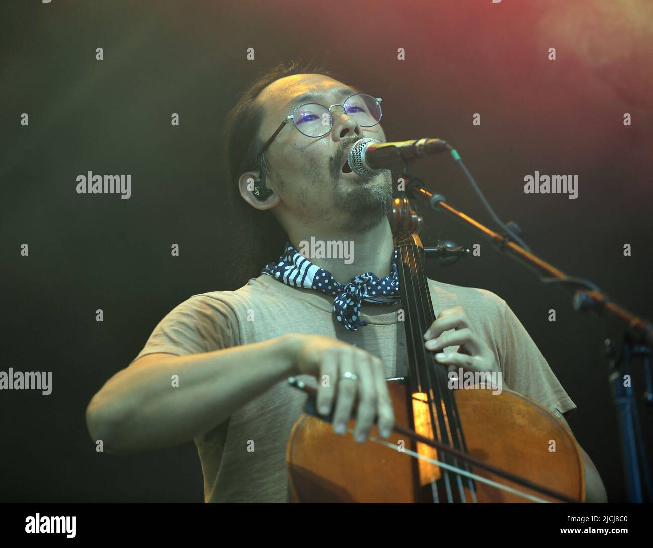 June 12, 2022, Portsmouth, Virginia, USA: JOE KWON of The Avett ...