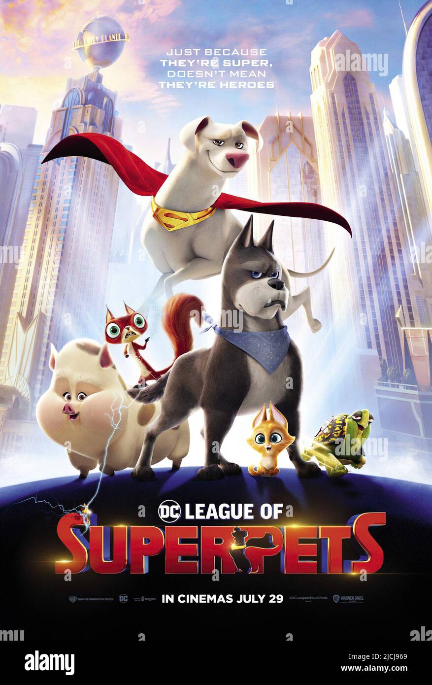 DC LEAGUE OF SUPER-PETS, (aka DC SUPER PETS), poster: top: Krypto ...