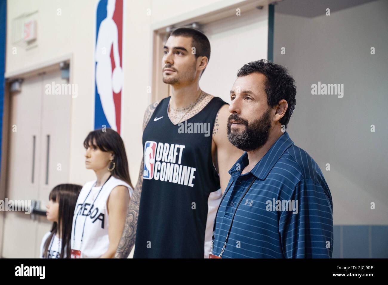 HUSTLE, from left: Ainhoa Pillet, Maria Botto, Juancho Hernangomez ...