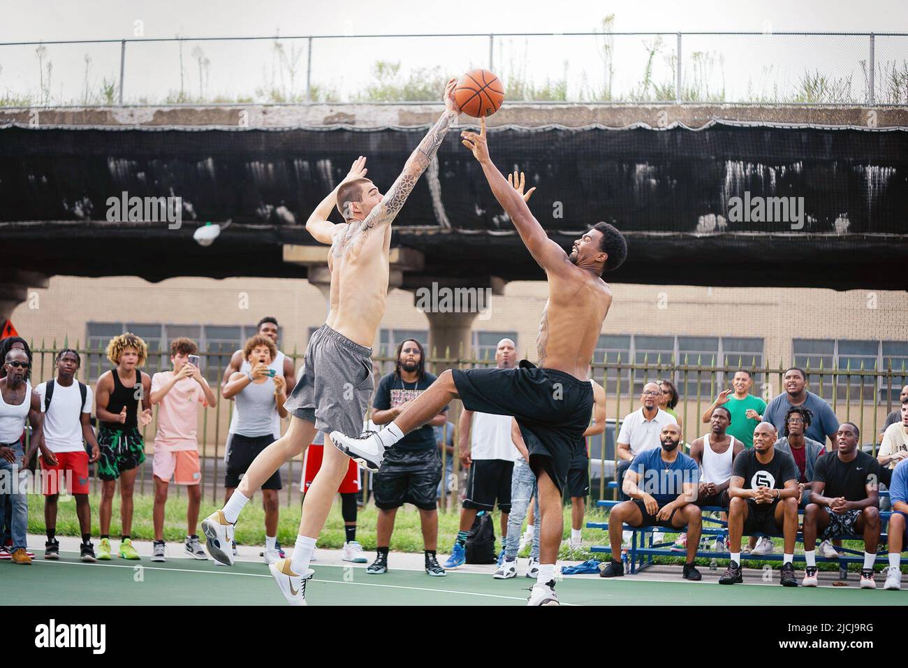HUSTLE, from left: Juancho Hernangomez, Torrel Harris Sr., 2022. ph ...