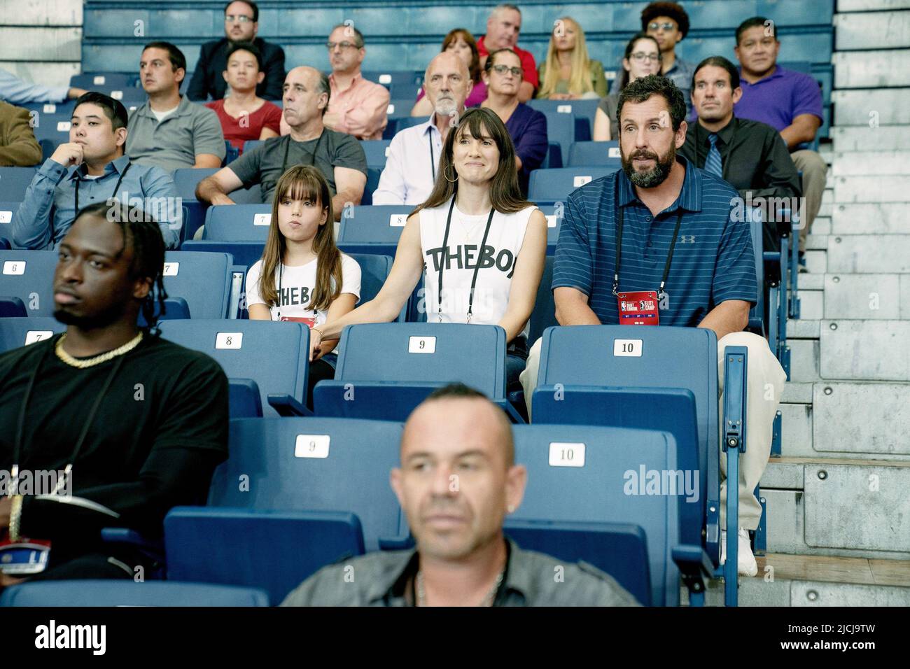 HUSTLE, from left: Ainhoa Pillet, Maria Botto, Adam Sandler, 2022. ph ...