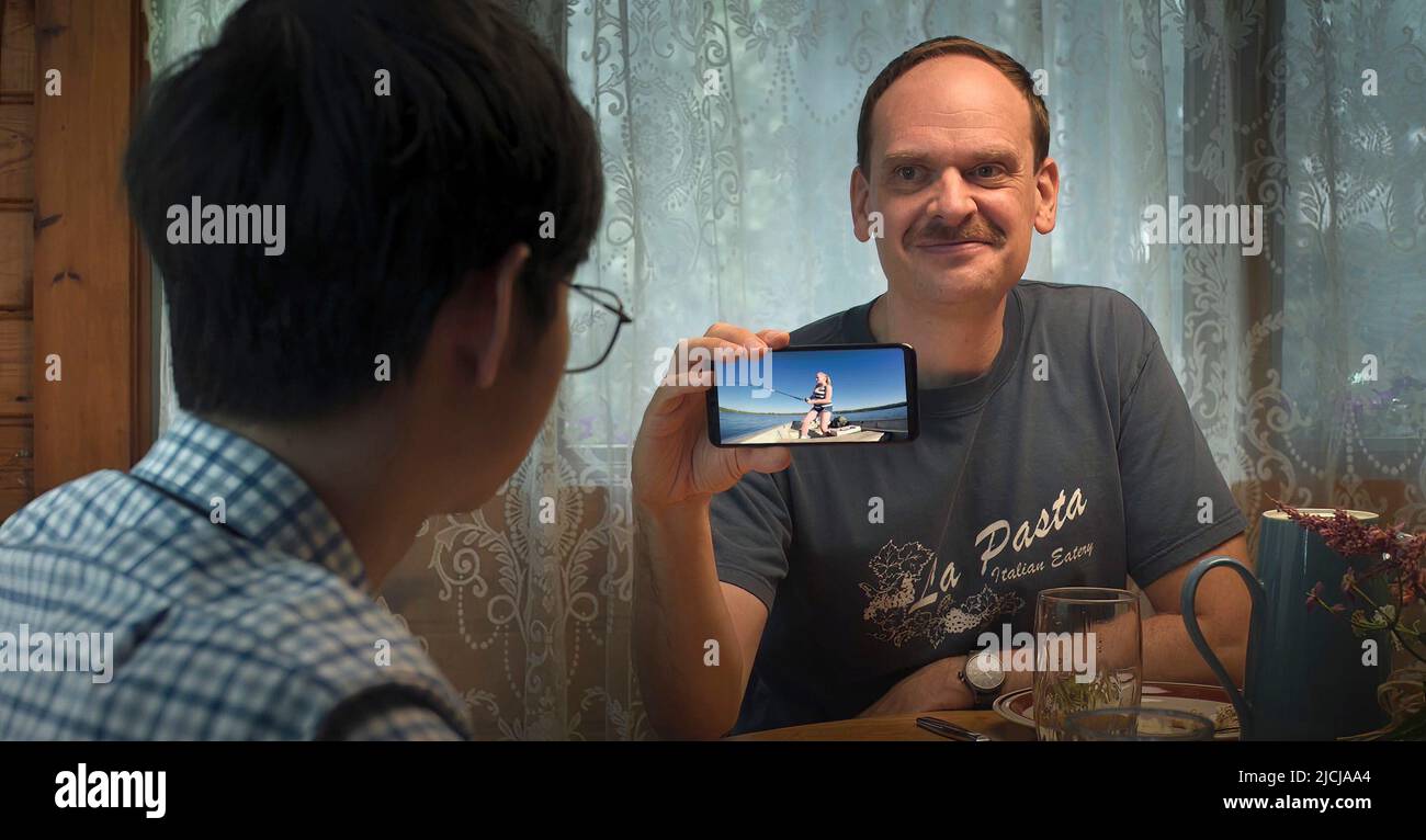 PAULIE GO!, from left: Ethan Dizon, Madison Wolfe (on phone), David ...