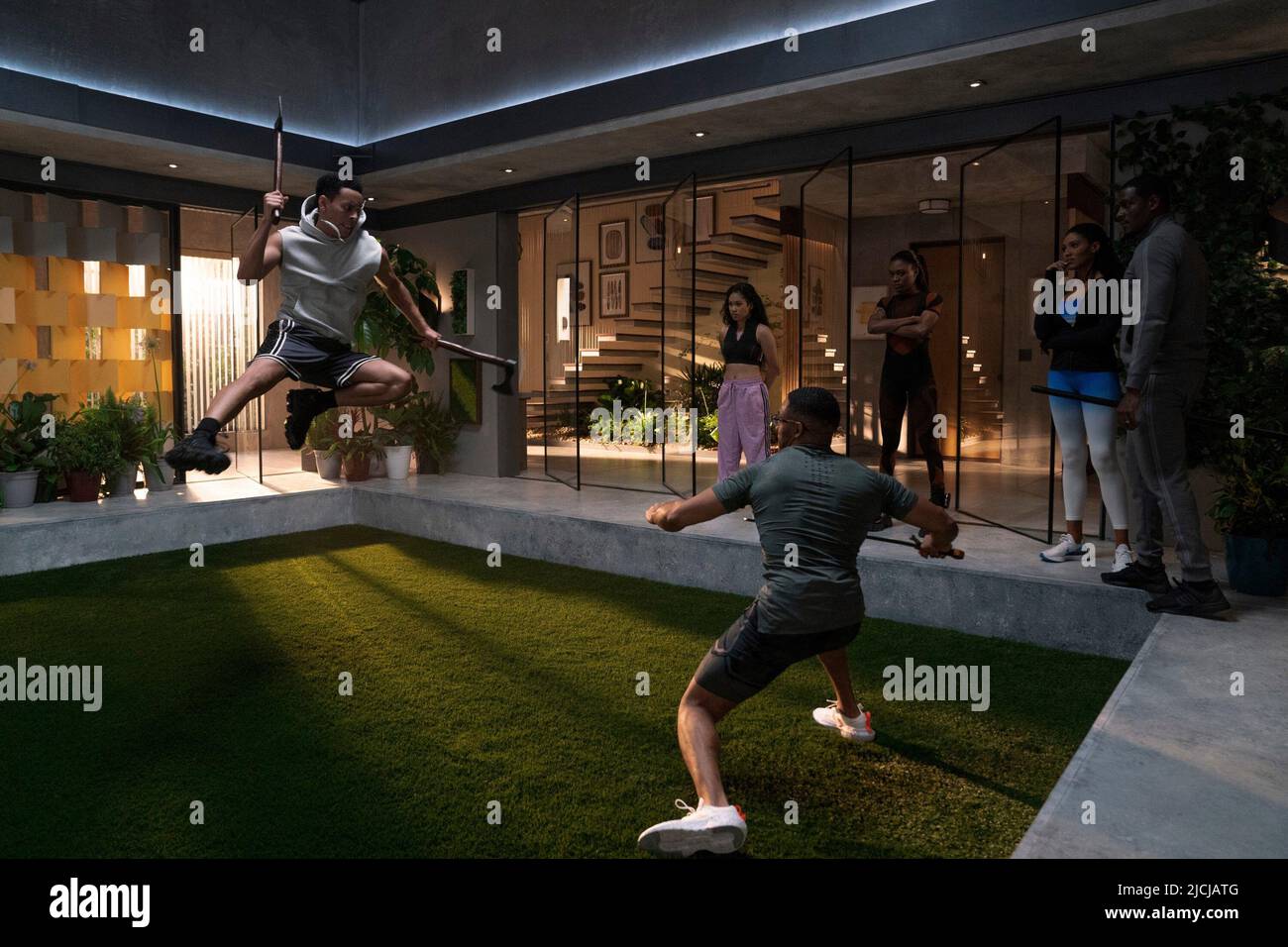 FIRST KILL, from left: Dominic Goodman, Walnette Marie Santiago ...