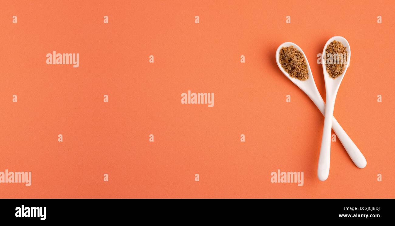 Food powder based on soy fiber with psyllium Stock Photo - Alamy