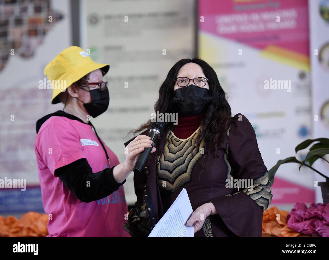 Gaborone, Botswana. 13th June, 2022. Members of the albinism community ...