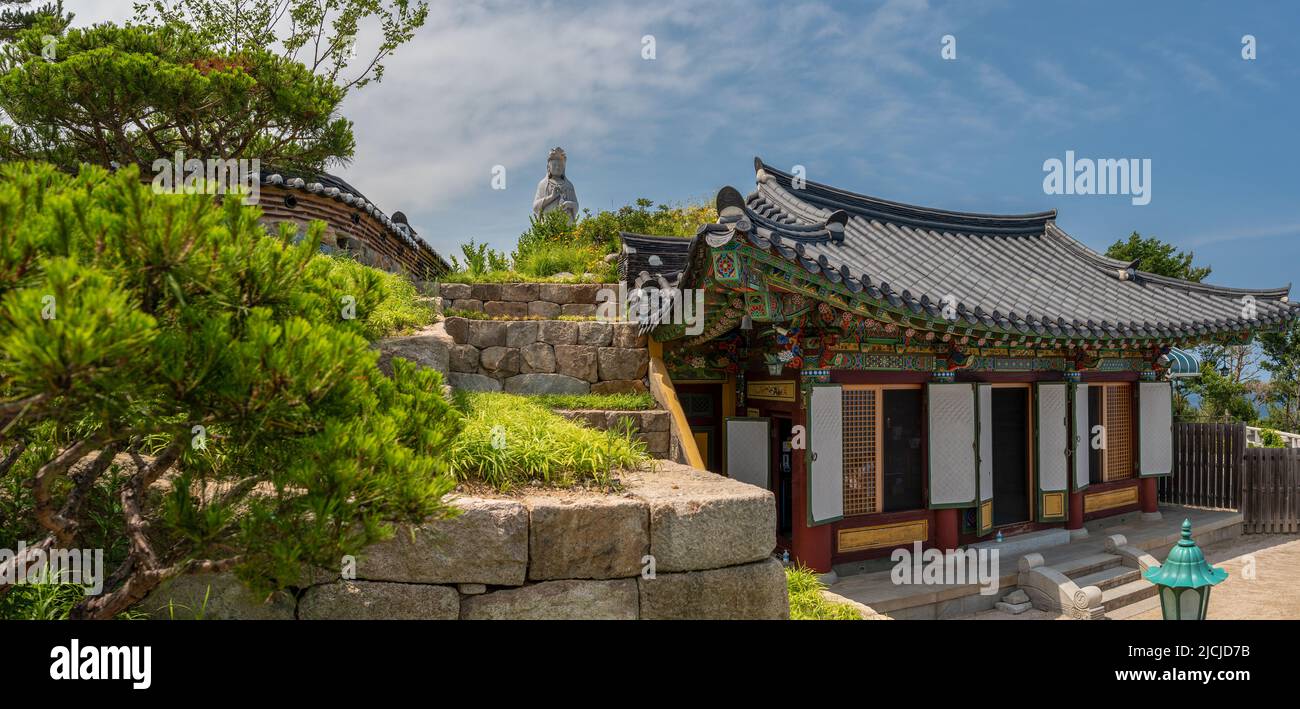Naksansa Korean Buddhist temple complex in the Jogye order in Gangwon ...