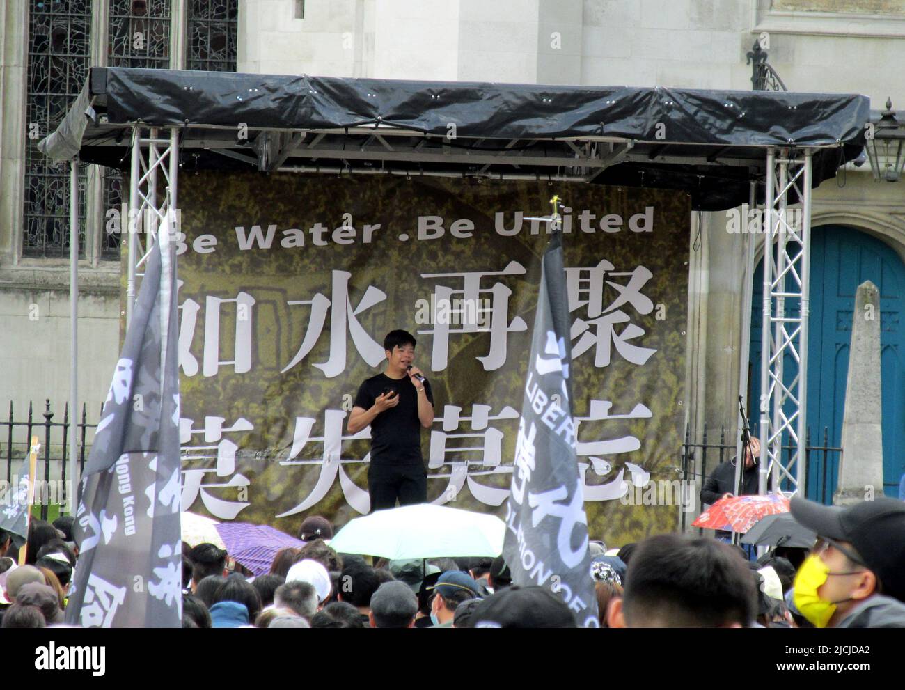 Hong Kong Independence Protest demonstration outside Parliament in ...