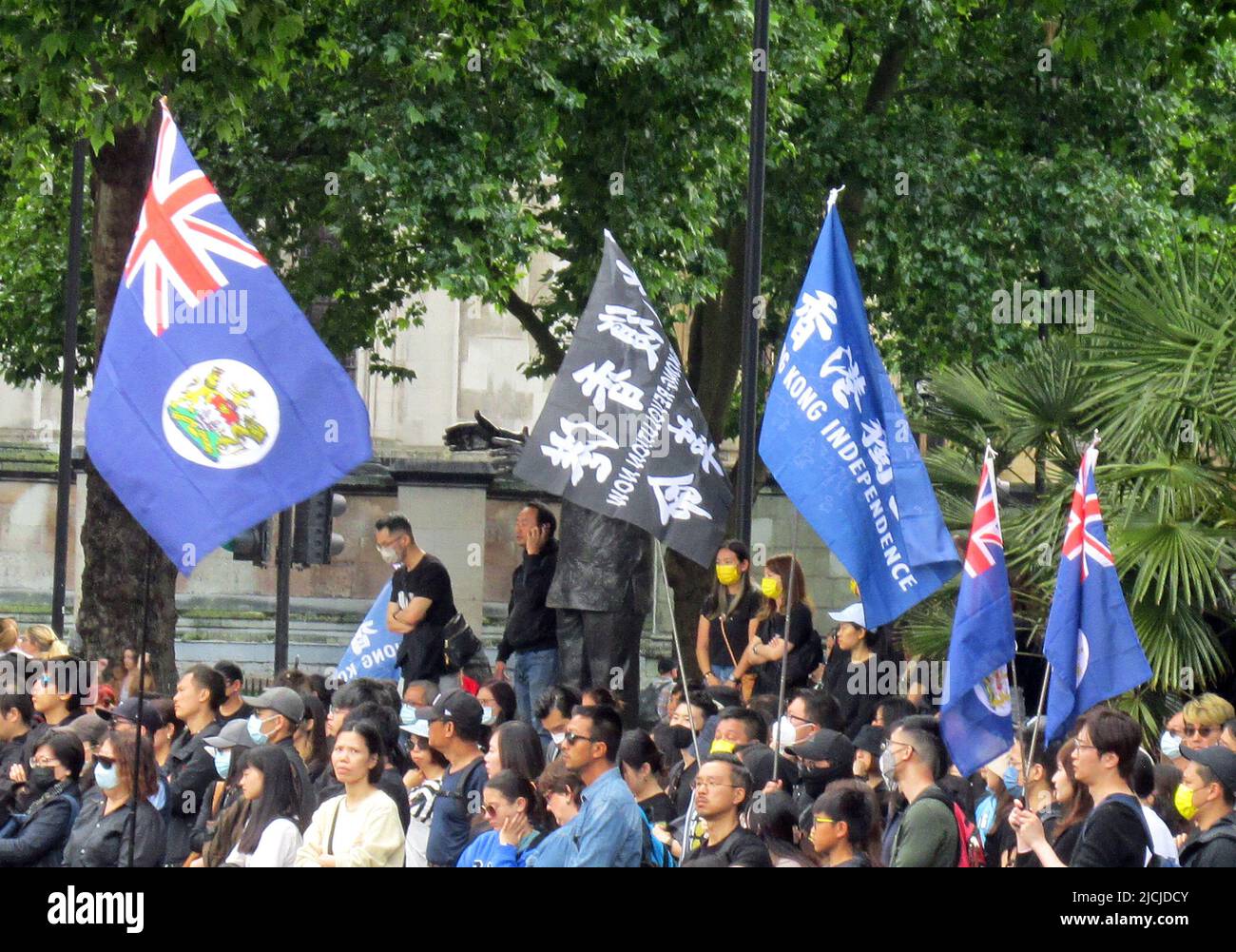 Hong Kong Independence Protest demonstration outside Parliament in ...