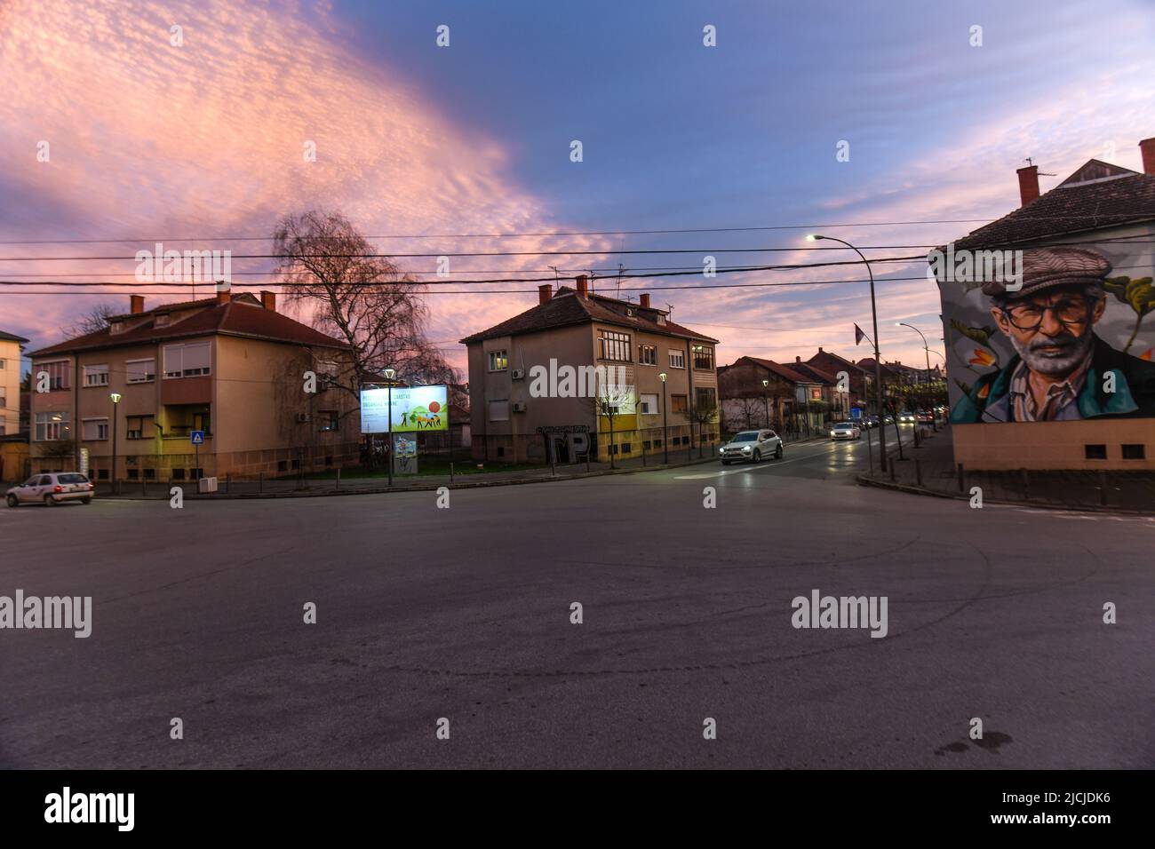Sunset in Cuprija, Serbia Stock Photo - Alamy
