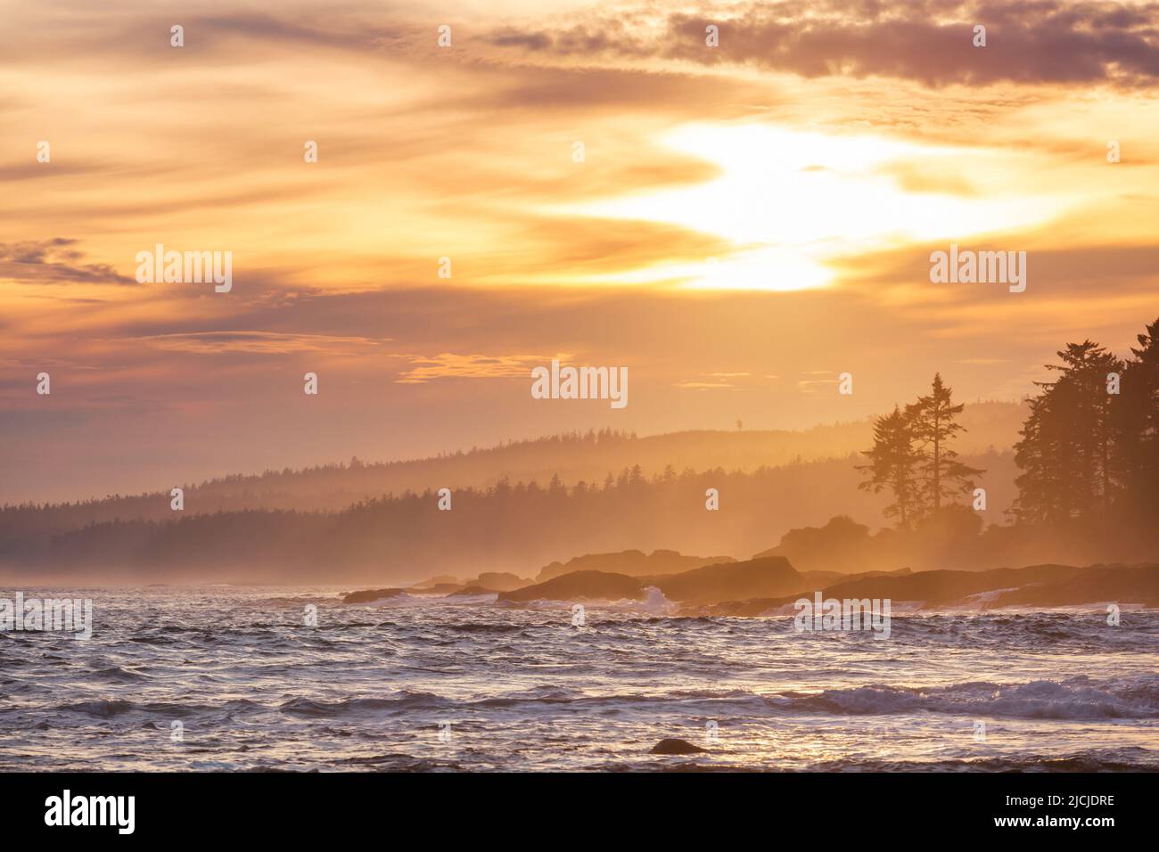 Sunset scene in a ocean beach, Nature and travel background Stock Photo ...