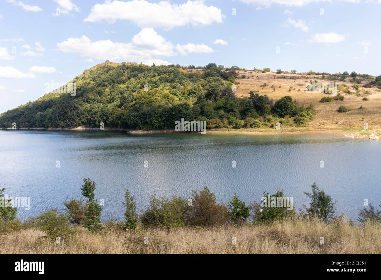 Panoramic view of Krapets Reservoir, Lovech Region, Bulgaria Stock ...