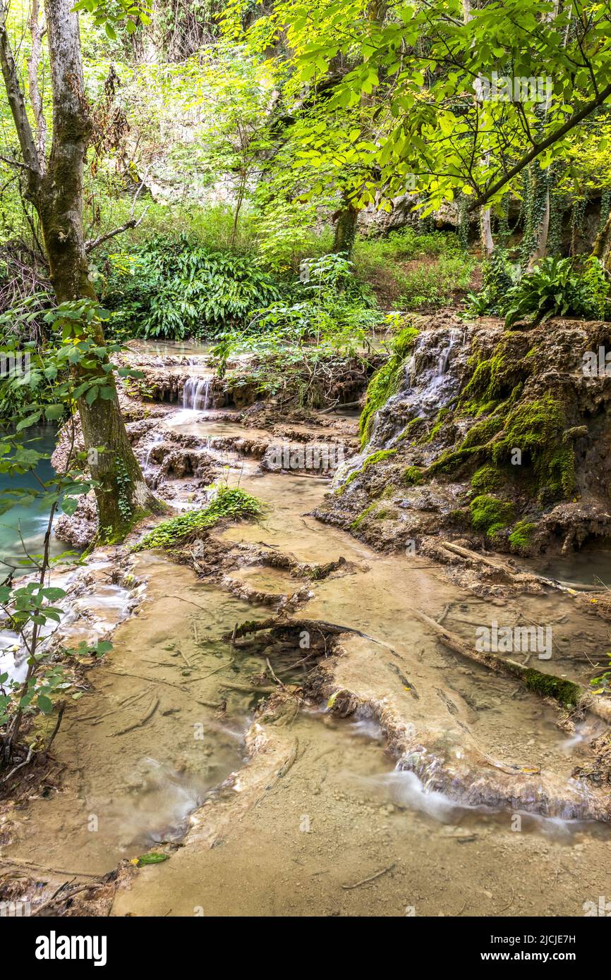 Amazing view of Krushuna Waterfalls, Lovech region, Bulgaria Stock ...