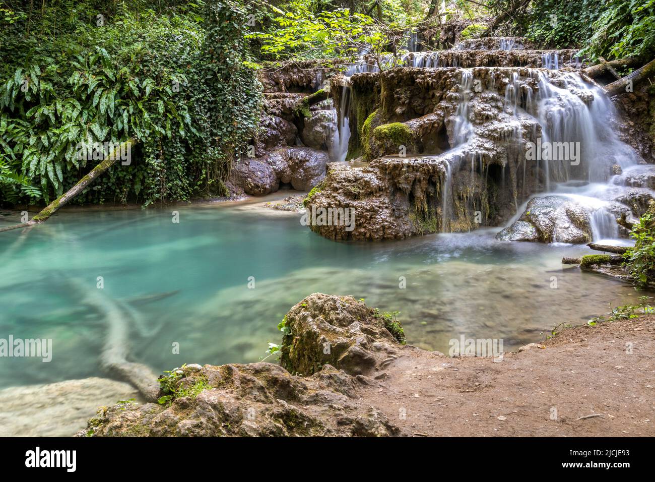 Amazing view of Krushuna Waterfalls, Lovech region, Bulgaria Stock ...