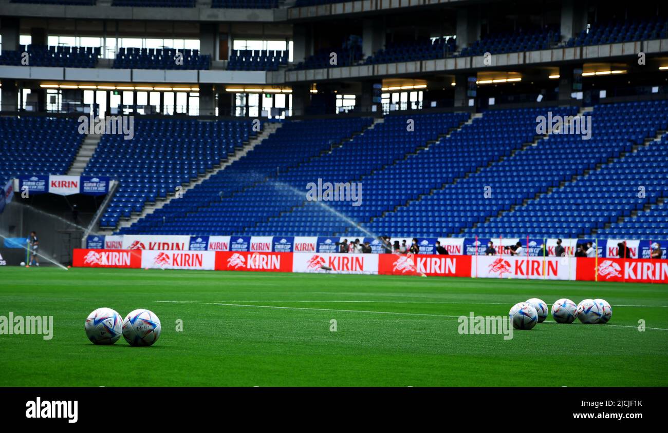 General view of Panasonic Stadium Suita on June 13, 2022 on the eve of ...
