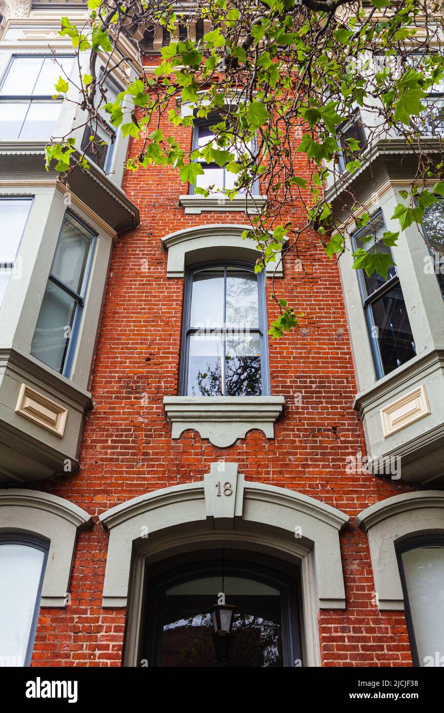 Exterior view of Number 18 Bastion Square in Victoria British Columbia ...