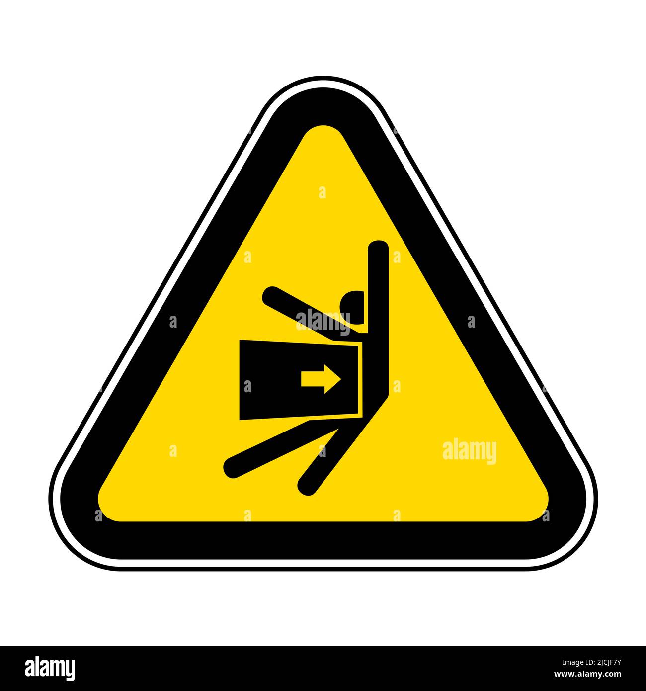 Body Crush Force From Side Symbol Sign Isolate On White Background ...