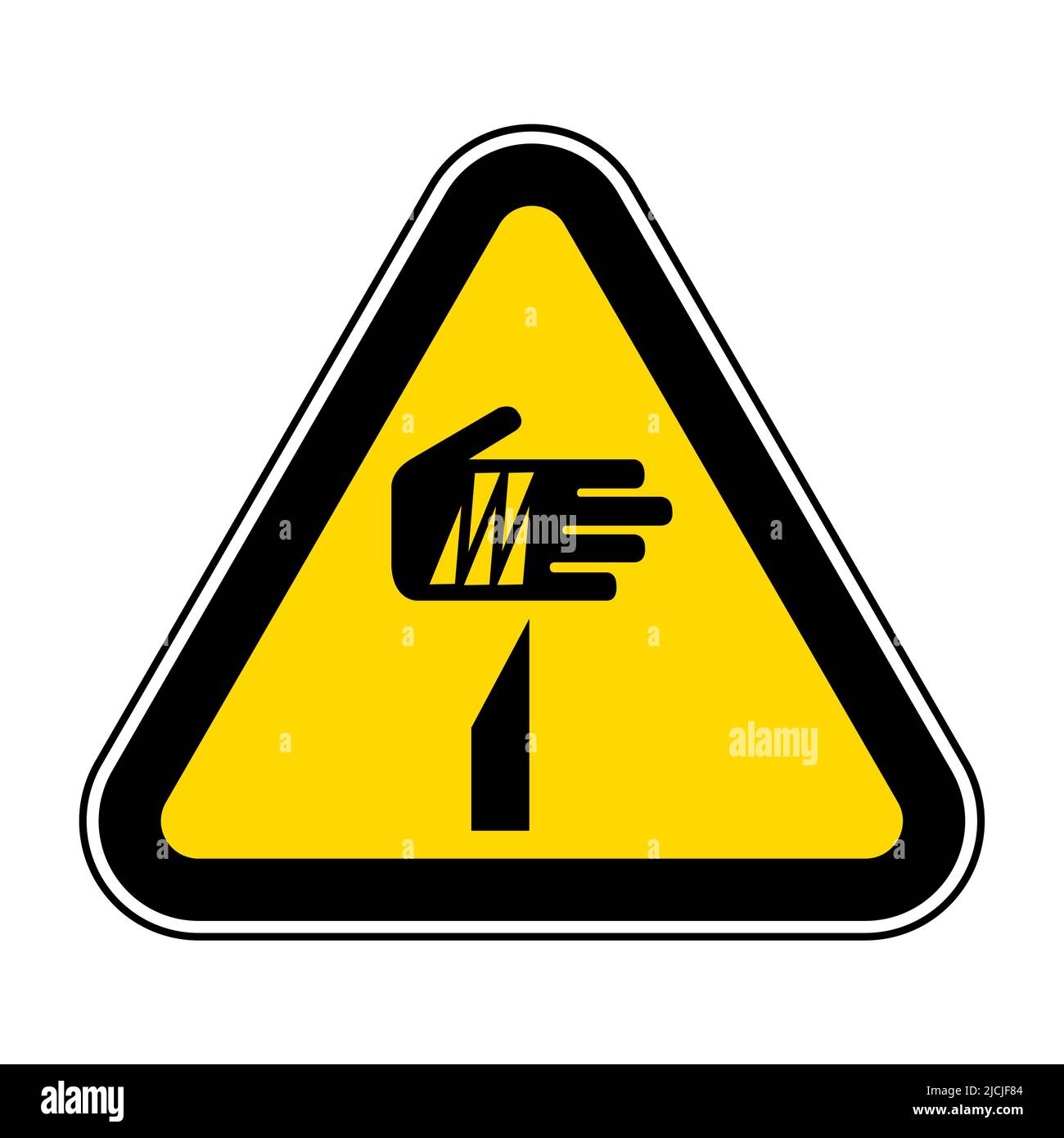 Beware Sharp Elements Symbol Isolate On White Background,Vector ...