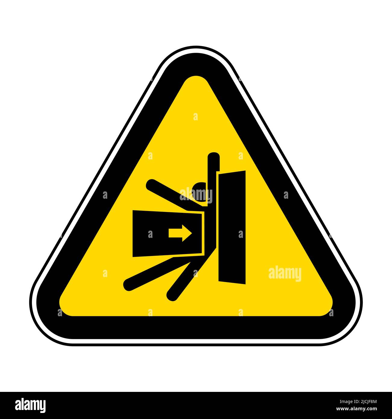 Body Crush Force From Side Symbol Sign, Vector Illustration, Isolate On ...